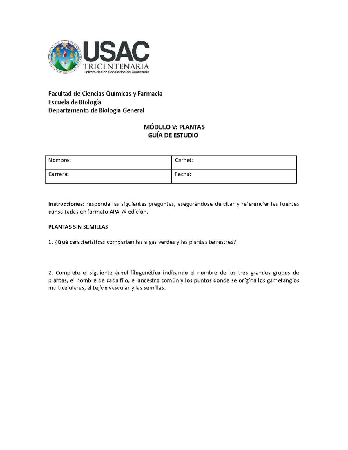 5. Guía de estudio Práctica 5, Plantas BGII 2023 a2b41b3dd1e99141935 ...