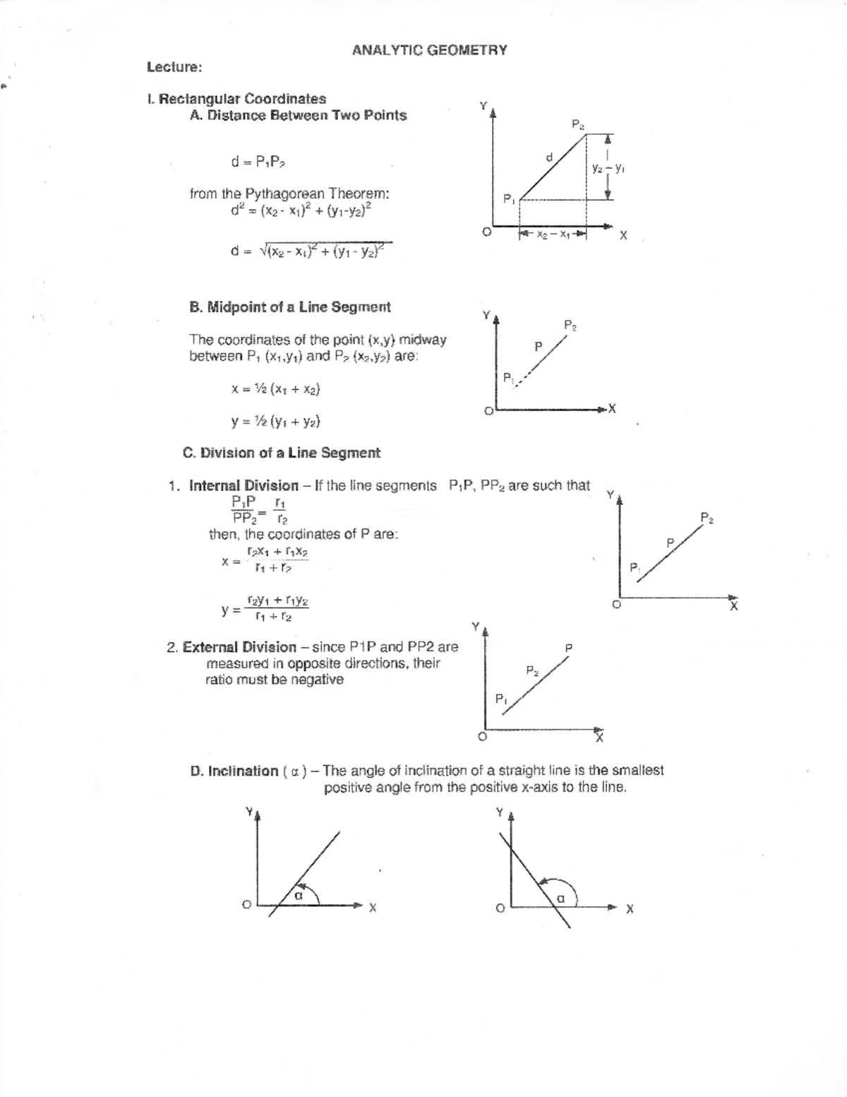 531312567-Analytic-Geometry - ANALYTIC GEOMETRY Lecture: l. Rectangular ...