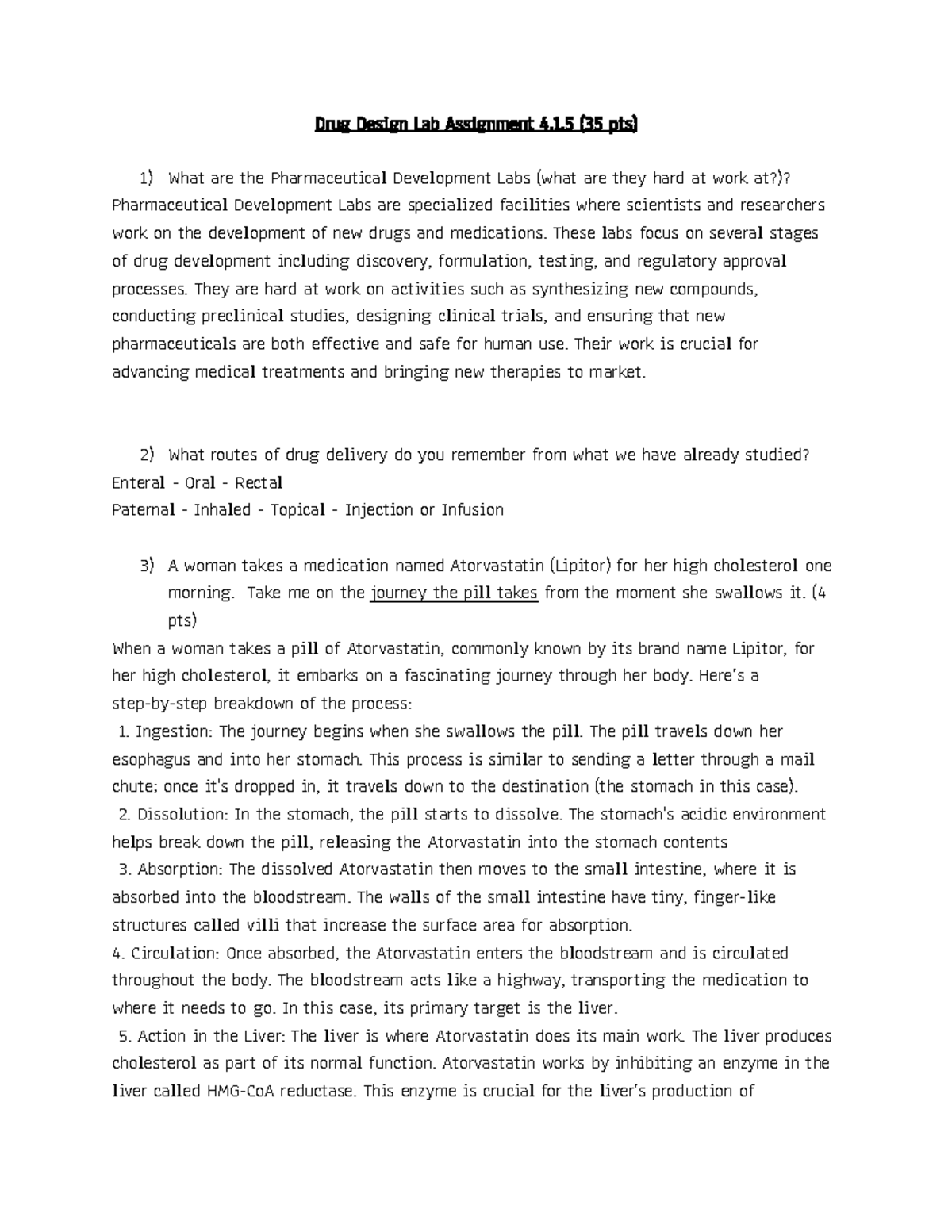 Copy of Drug Design Lab Assignment 4 - Drug Design Lab Assignment 4.1 (35 pts) 1) What are the ...
