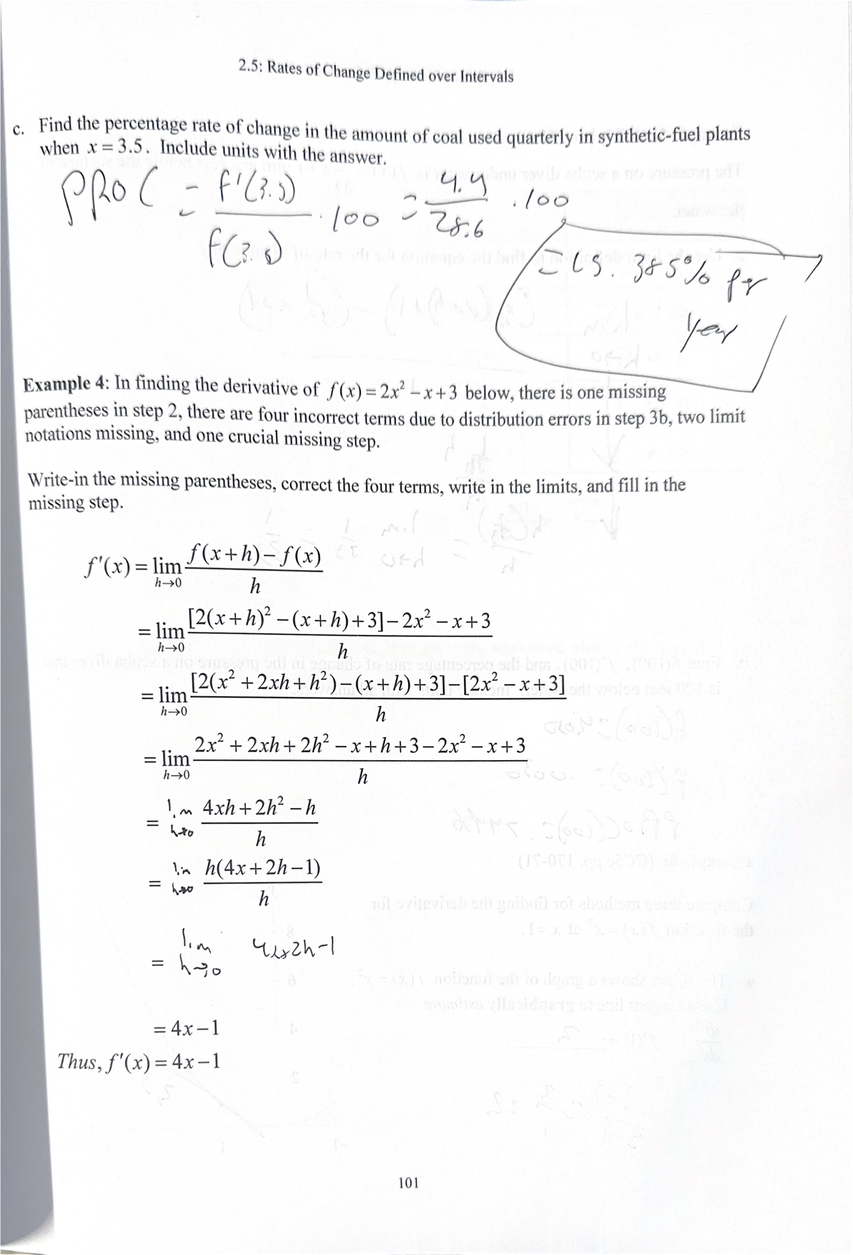 2.5 Rates of Change Defined over Intervals Day 2 - MATH1020 - Studocu