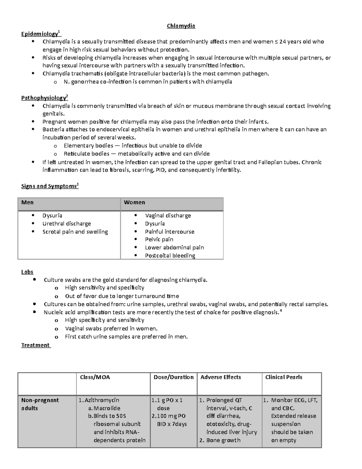 STI Topic Discussion - notes for sti's - Chlamydia Epidemiology 1 ...