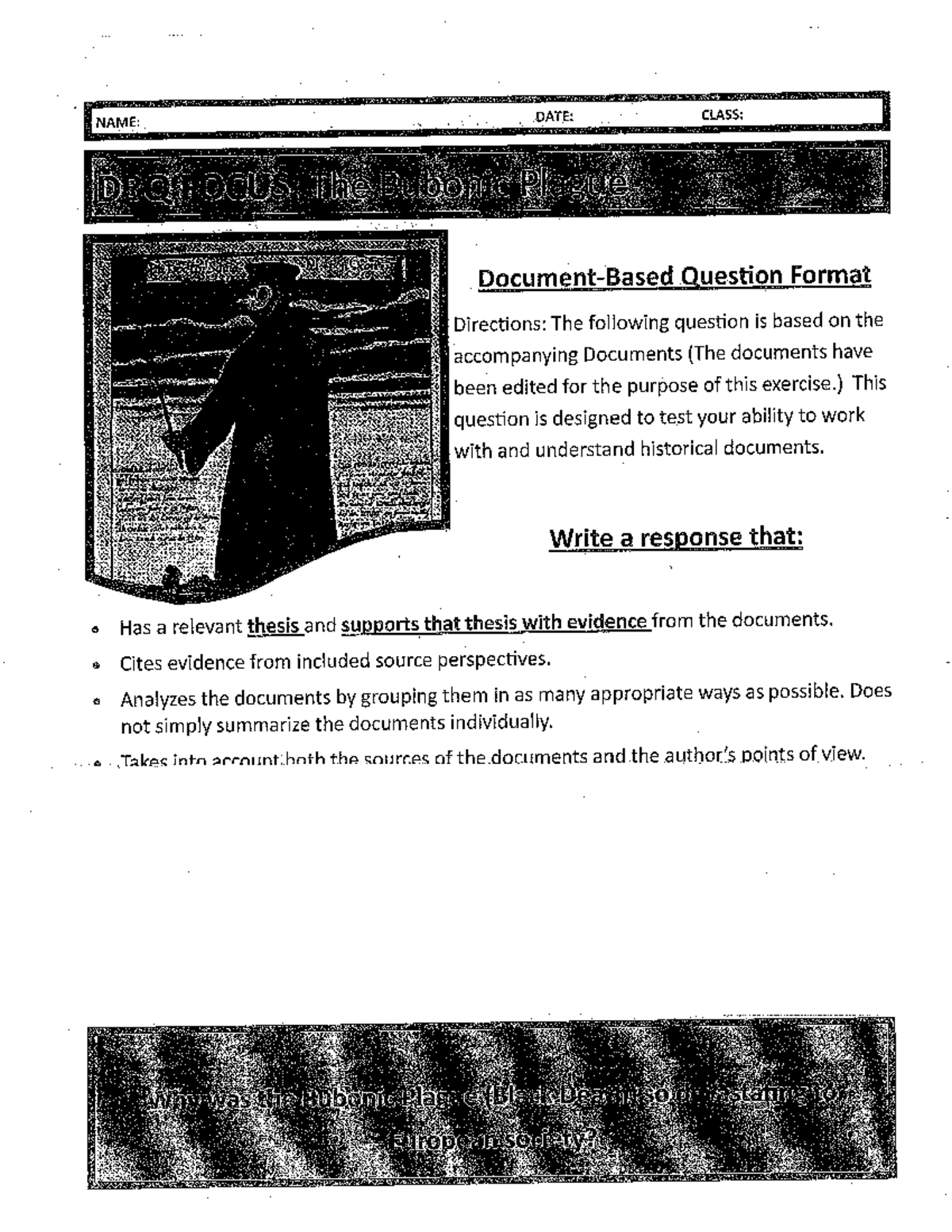 Plaguedbq - dbq practice - Studocu