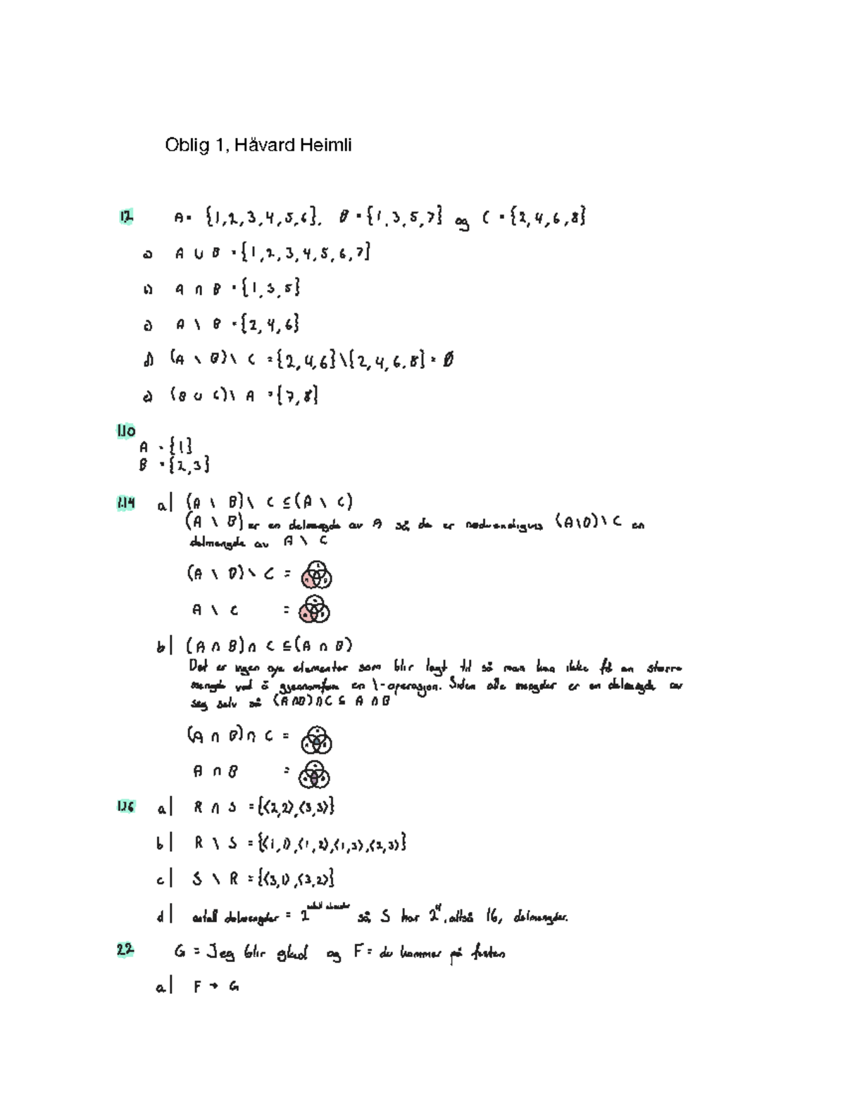 Oblig 1 - IN1150 - UiO - Studocu