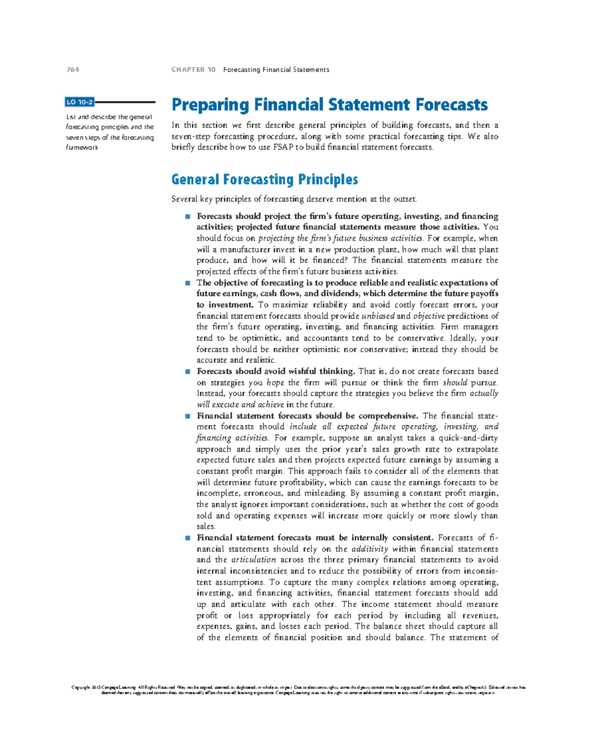 Preparing financial statement forecast - Preparing Financial Statement ...