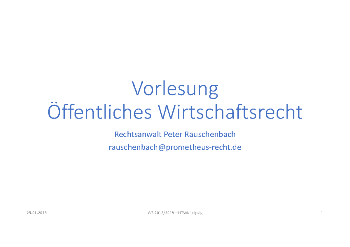 Vorlesung HTWK Rauschenbach 190125 - Warning: TT: undefined function: 32 Vorlesung Öffentliches ...