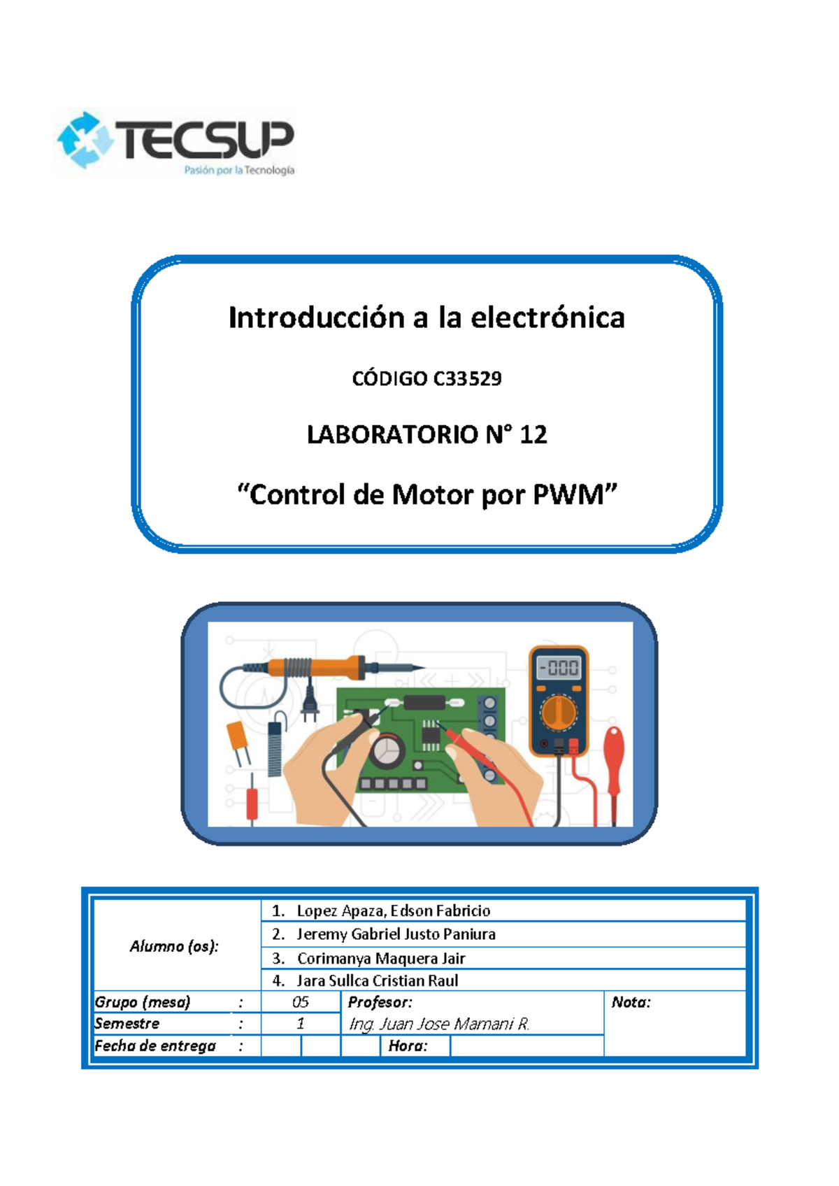 Laboratorio 12 vvv - aas - Alumno (os): 1. Lopez Apaza, Edson Fabricio ...