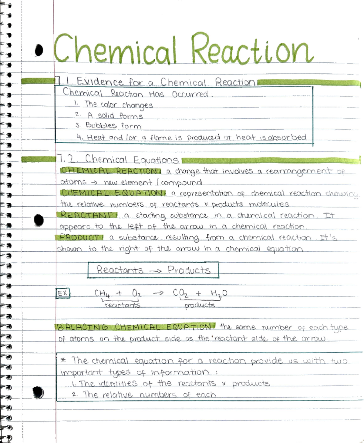 Chemical reaction notes - 1957 - Studocu