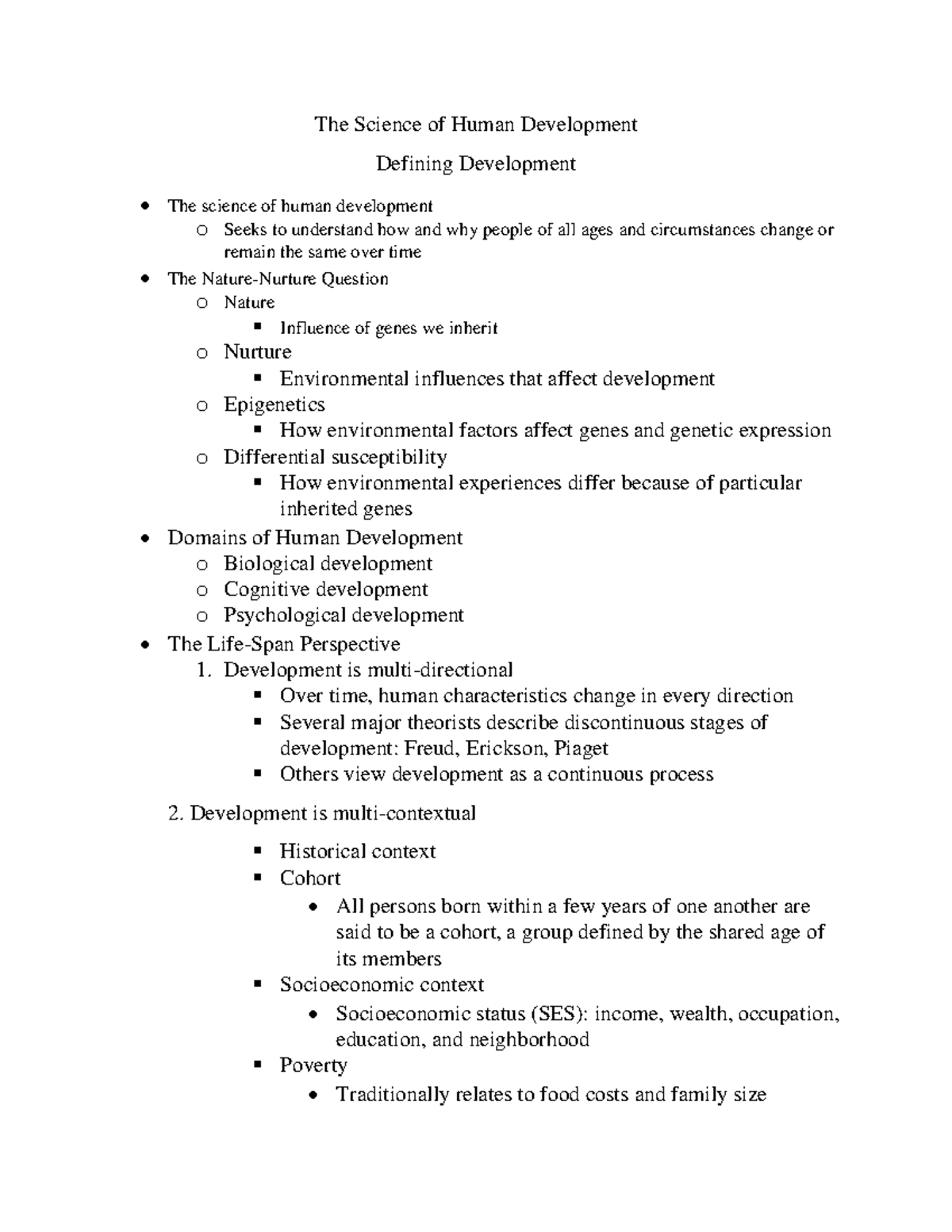 PSYC244-U1Ch1 - Conception - The Science of Human Development Defining ...
