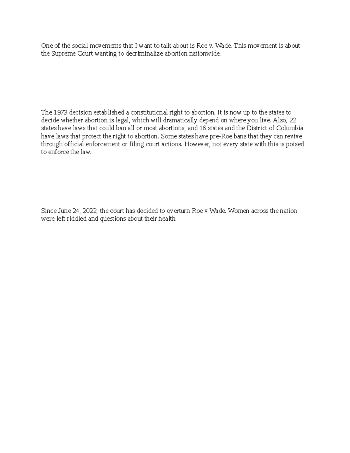 Untitled document.edited - One of the social movements that I want to ...
