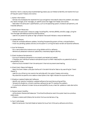 Maintaining of Computer Systems and Networks - PC HARDWARE SERVICING ...