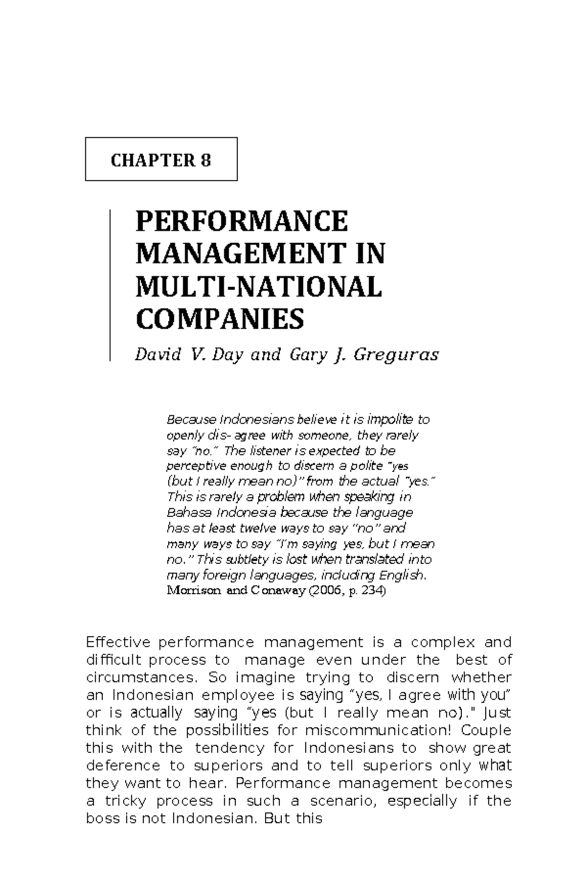 Book - Chapter 8 (PERFORMANCE MANAGEMENT IN MULTI-NATIONAL COMPANIES ...