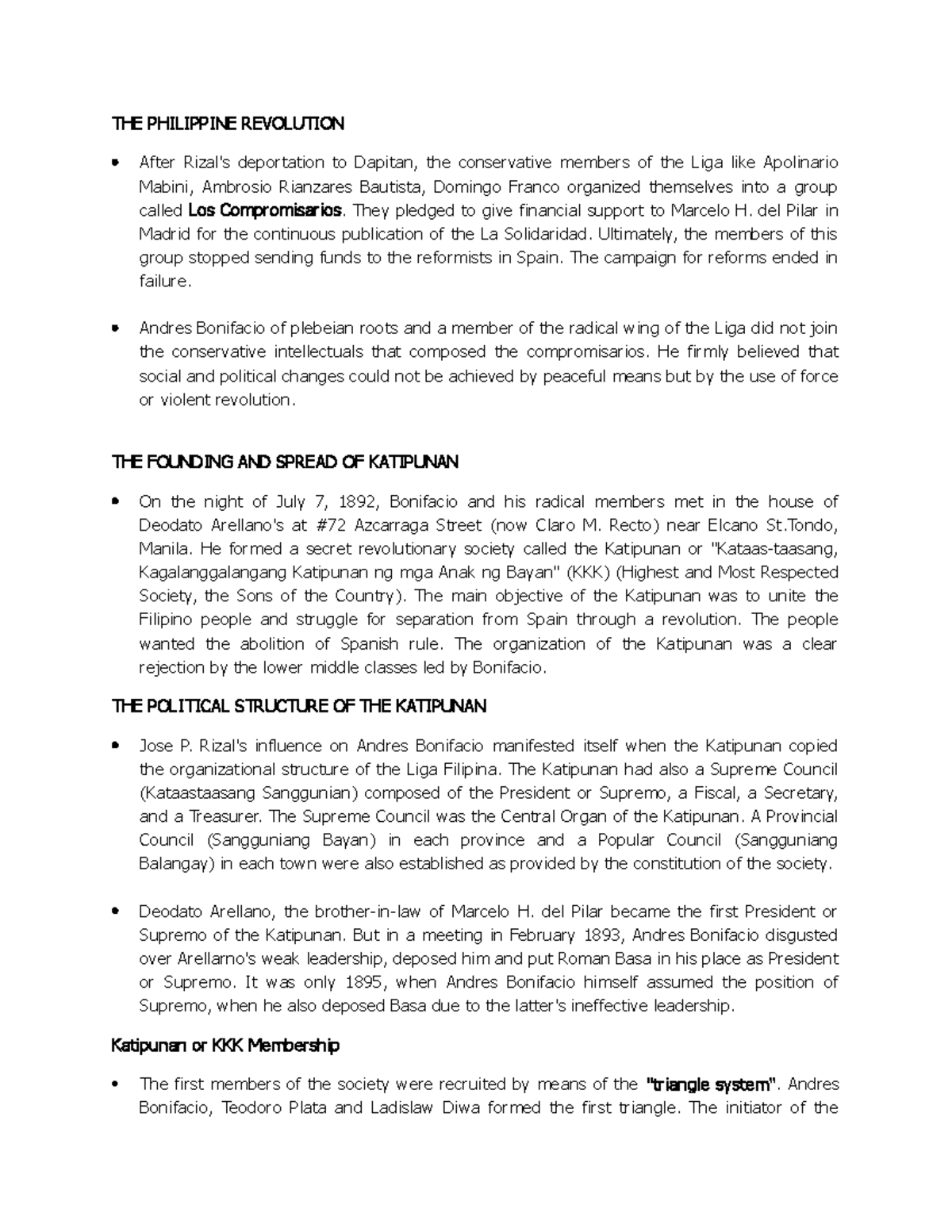 THE Philippine Revolution - THE PHIL IPPIN E REVOLUT IO N After Rizal's ...