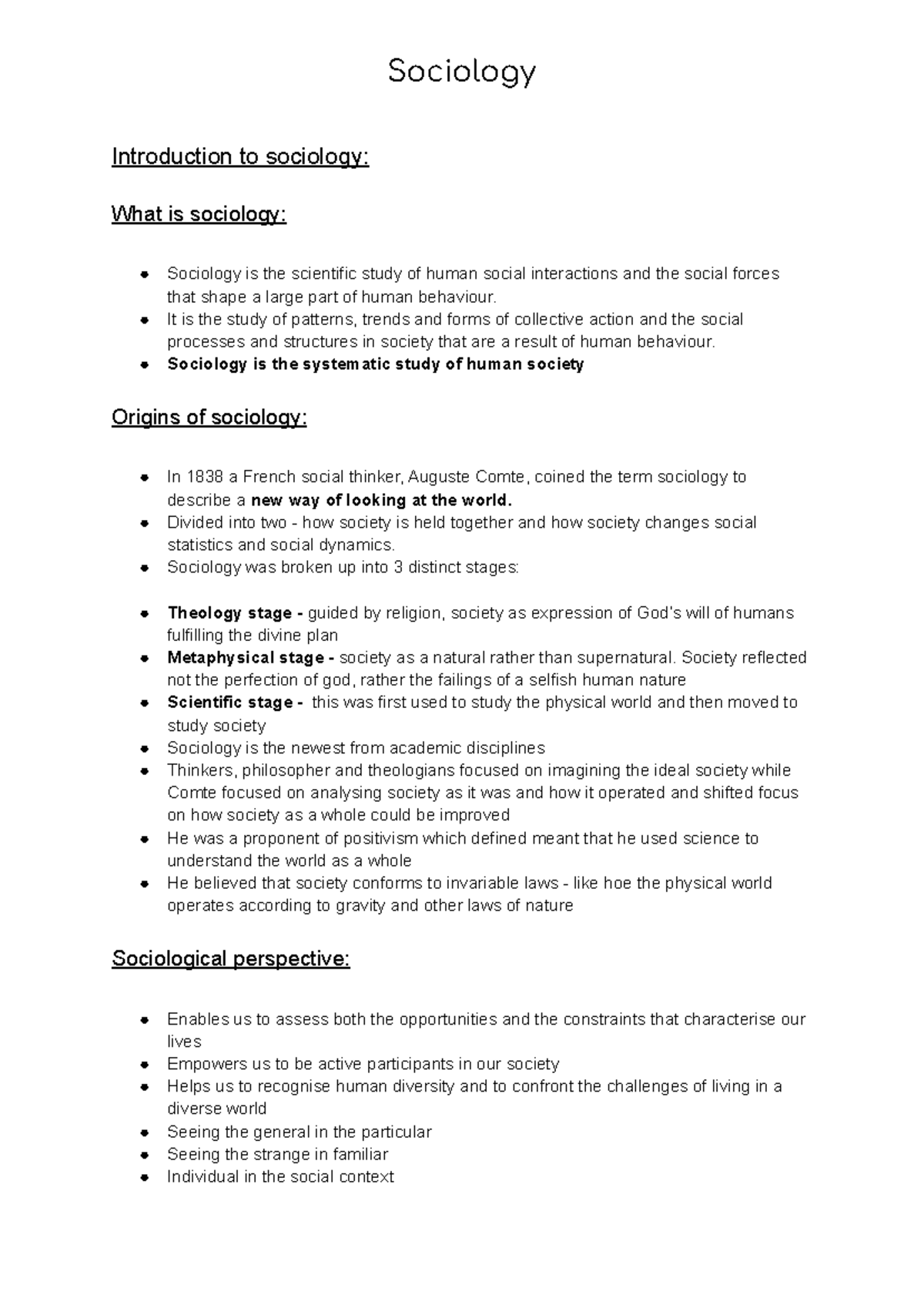 Sociology - ####### It is the study of patterns, trends and forms of ...