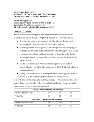 Tutorial 2 wk3 solutions - Problem 1: The expected NPVs for ...