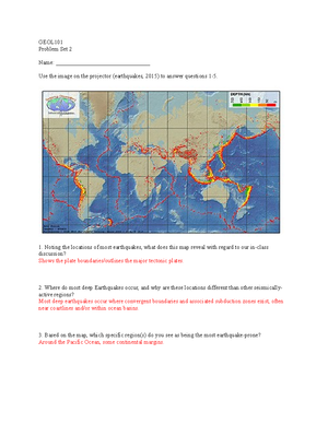 Lecture one - Geology 101 – Lecture 1 – Key Points Physical processes ...