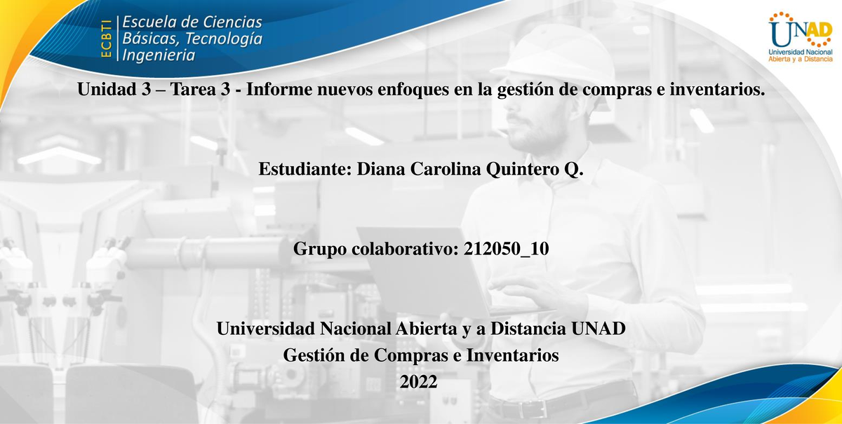 Tarea 3 Diana Carolina Quintero Grupo 212050 10 - Unidad 3 – Tarea 3 ...