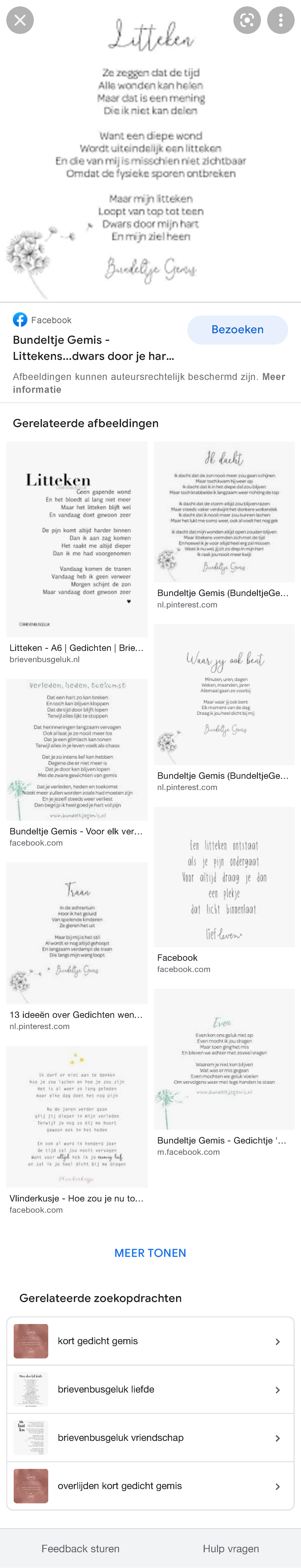 Litteken gedicht - Google Zoeken - Facebook Bundeltje Gemis - Littekens ...