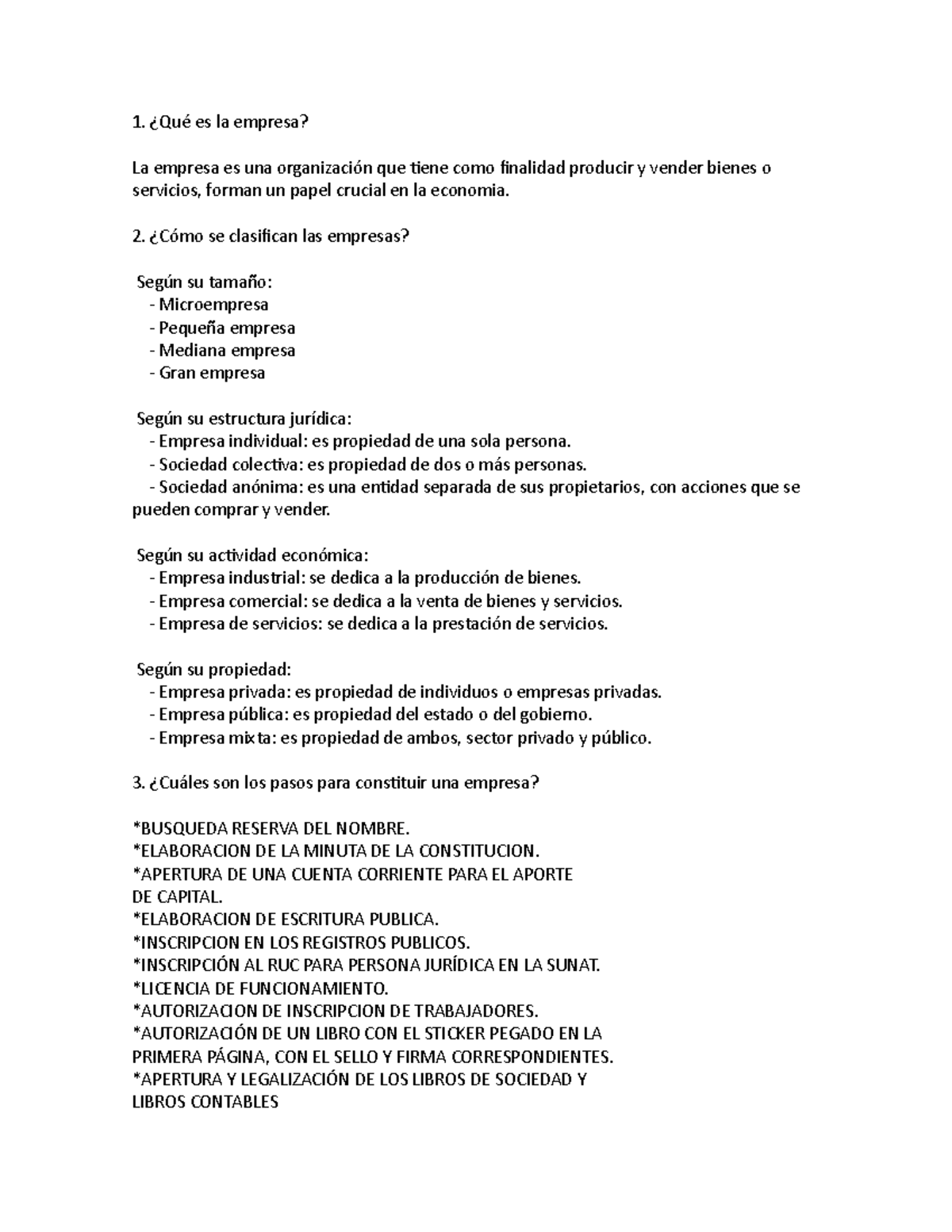 propiedades tributables - ¿Qué es la empresa? La empresa es una ...