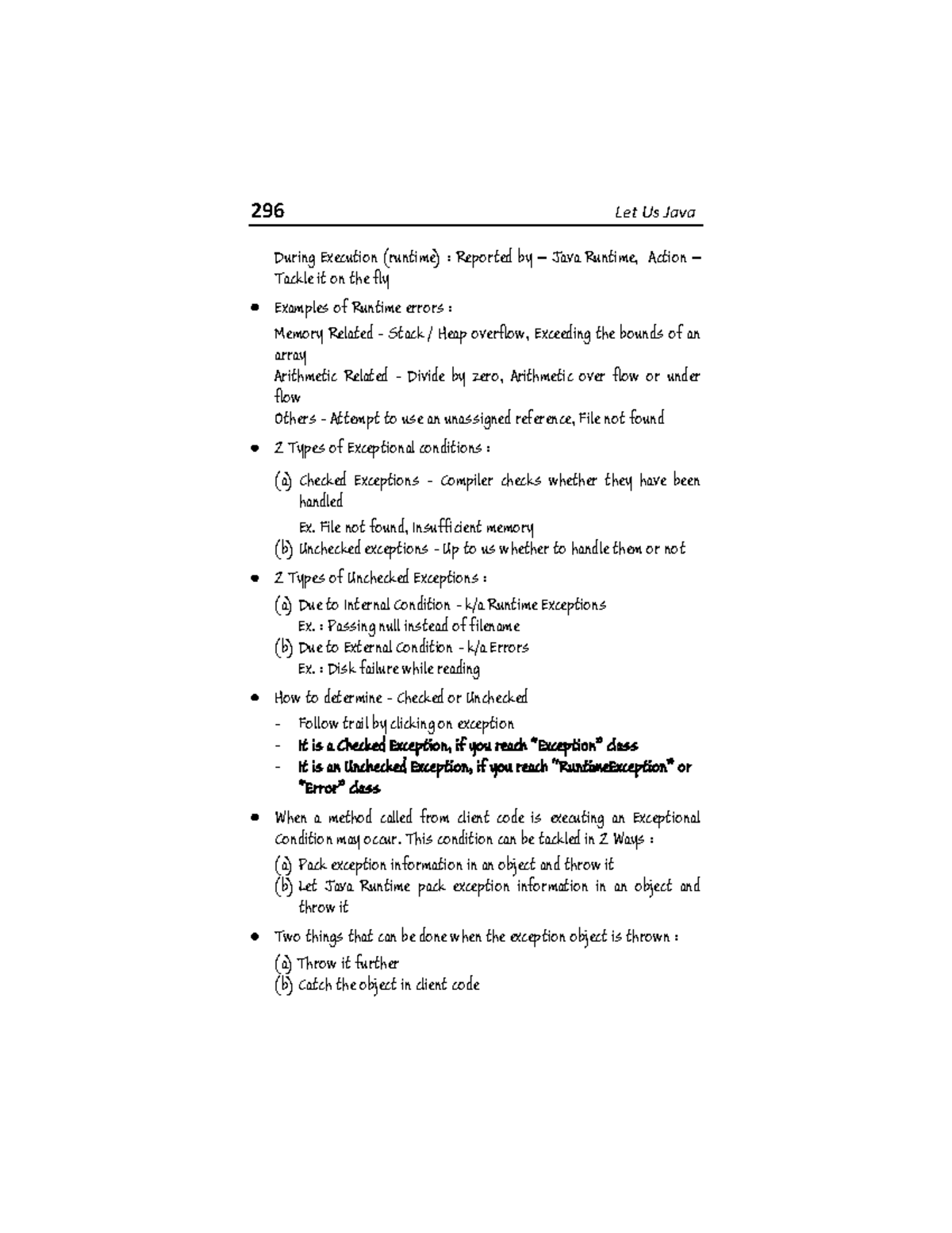 Rel - sfsdf - 296 Let Us Java During Execution (runtime) : Reported by ...