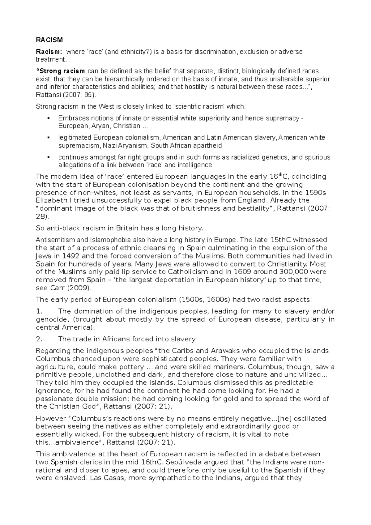 Racism definitions and types - RACISM Racism: where (and ethnicity?) is ...