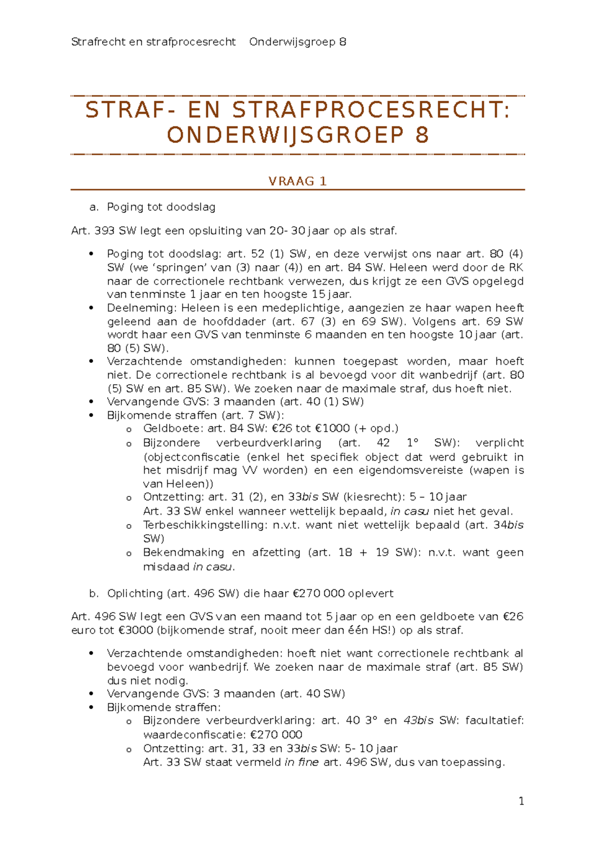Strafrecht en strafprocesrecht OG8 - Strafrecht en strafprocesrecht ...