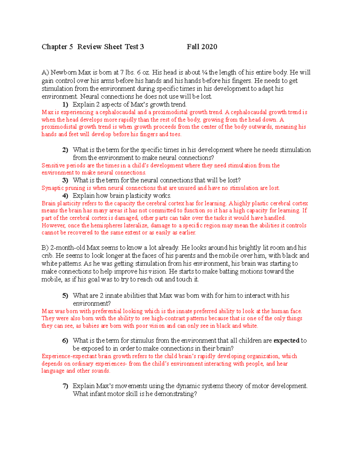 Chapter 5 Review Sheet - Chapter 5 Review Sheet Test 3 Fall 2020 A ...