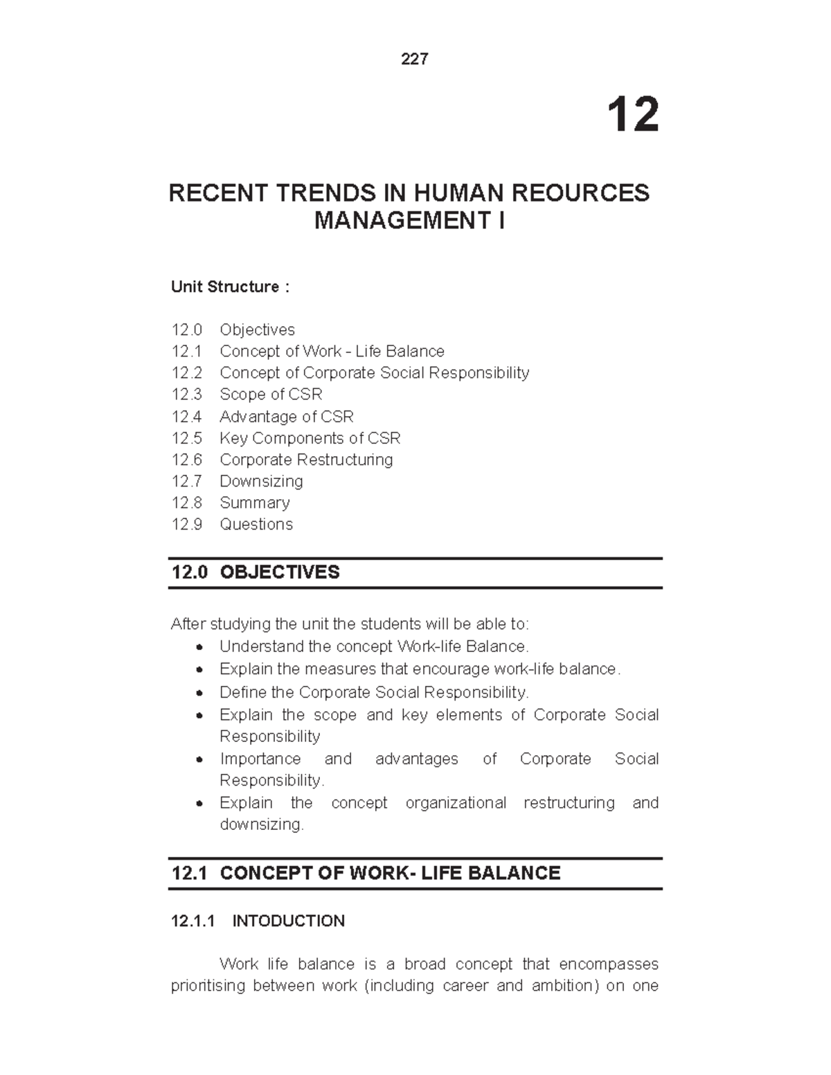 Human-Resource-Management-Paper-1chapter 12 - 12 RECENT TRENDS IN HUMAN ...