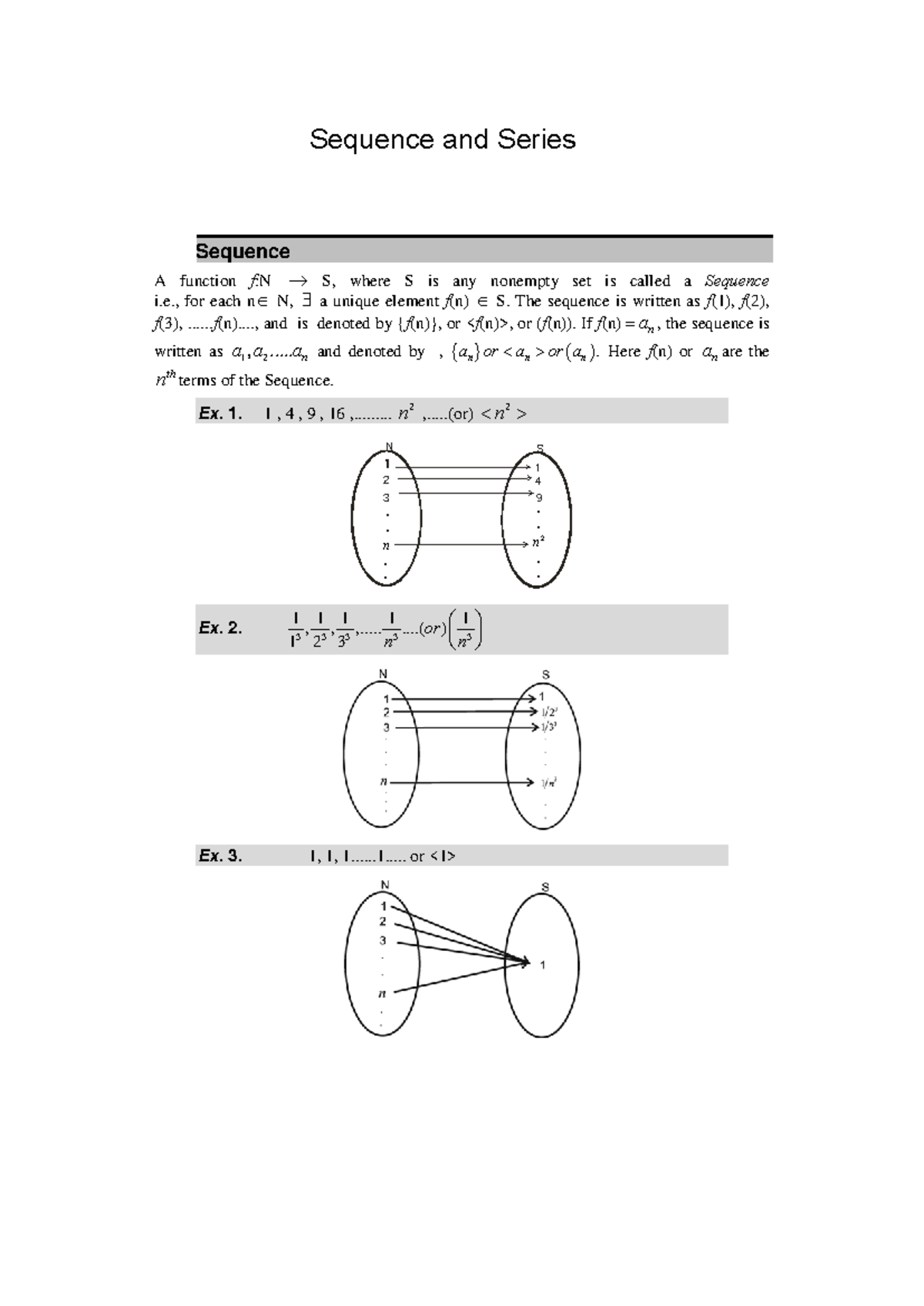 Sequence and Series - 2 Engineering Mathematics - I 1 Sequence A ...