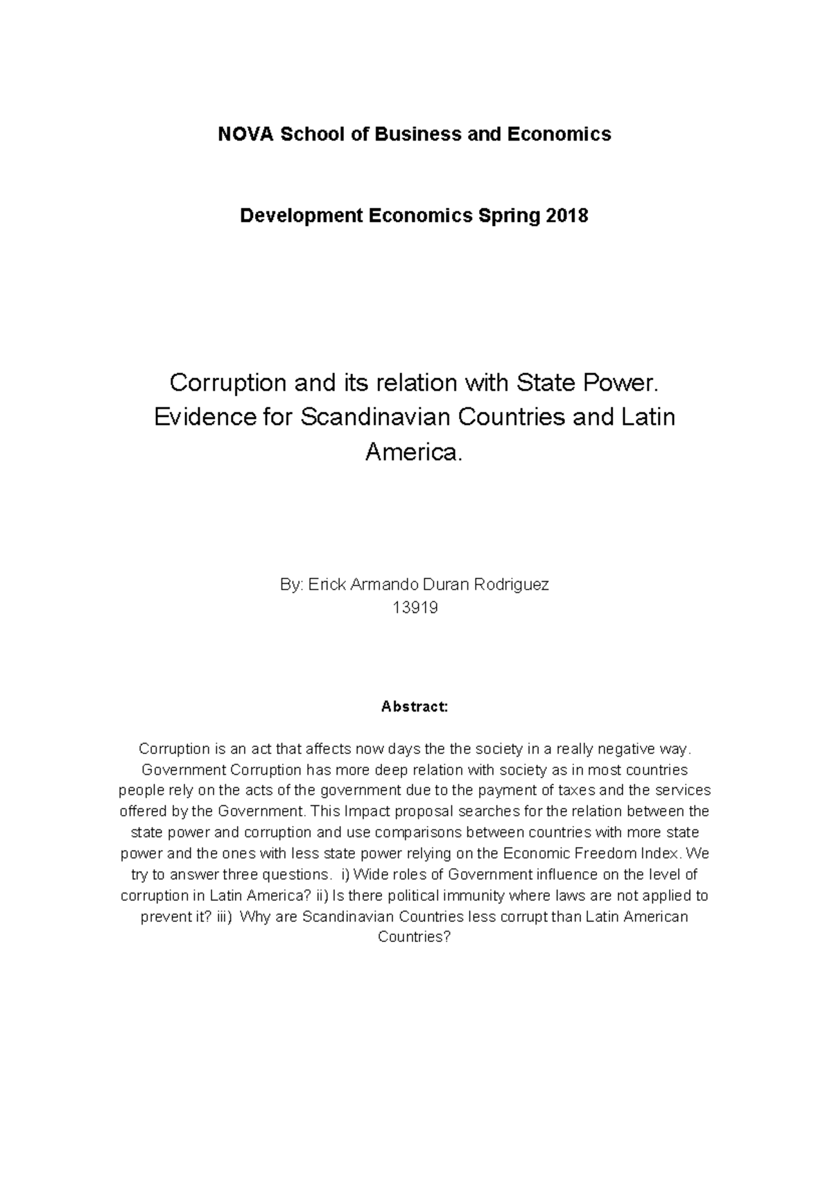 Corruption State Power - NOVA School of Business and Economics ...