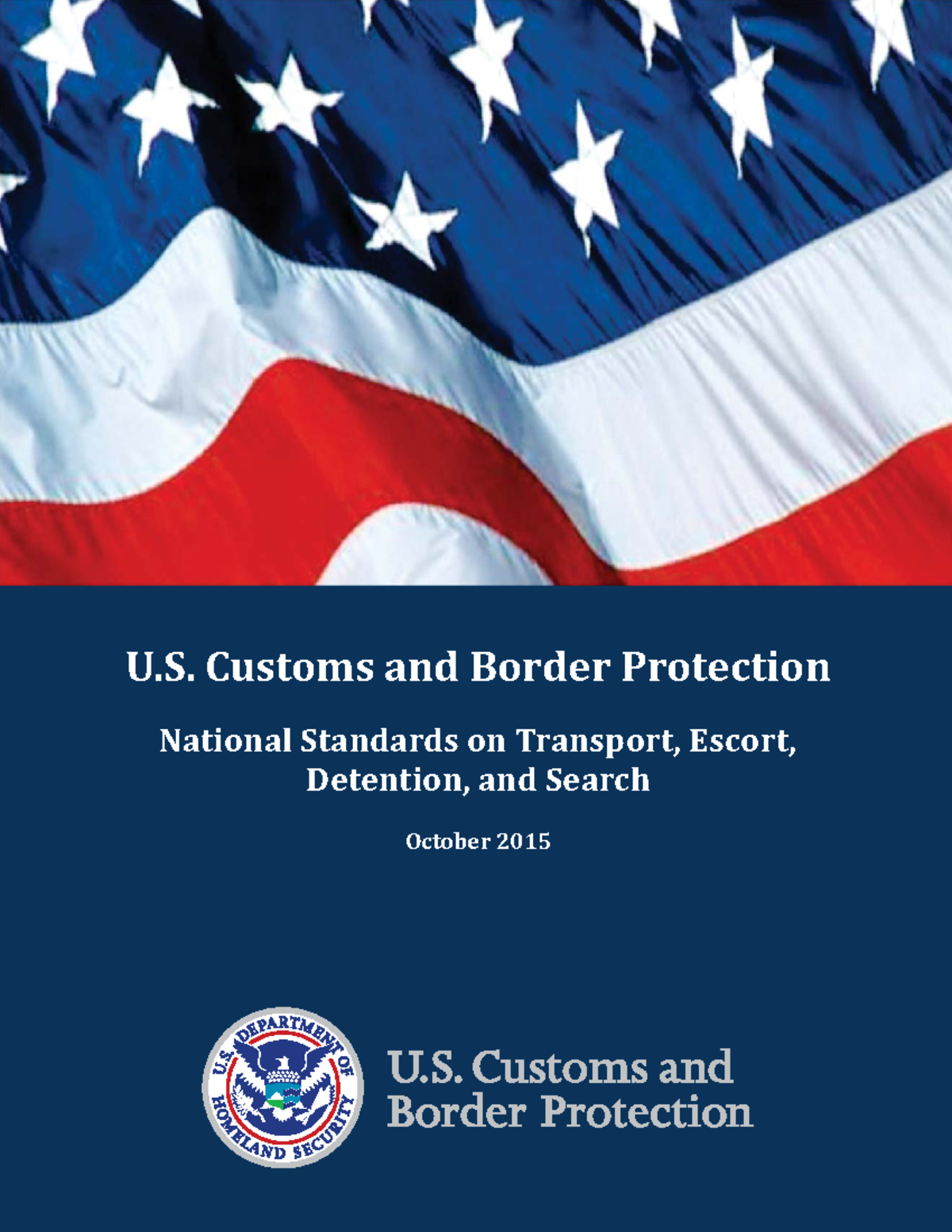 Cbp teds policy october 2015 - U. Customs and Border Protection National Standards on Transport ...