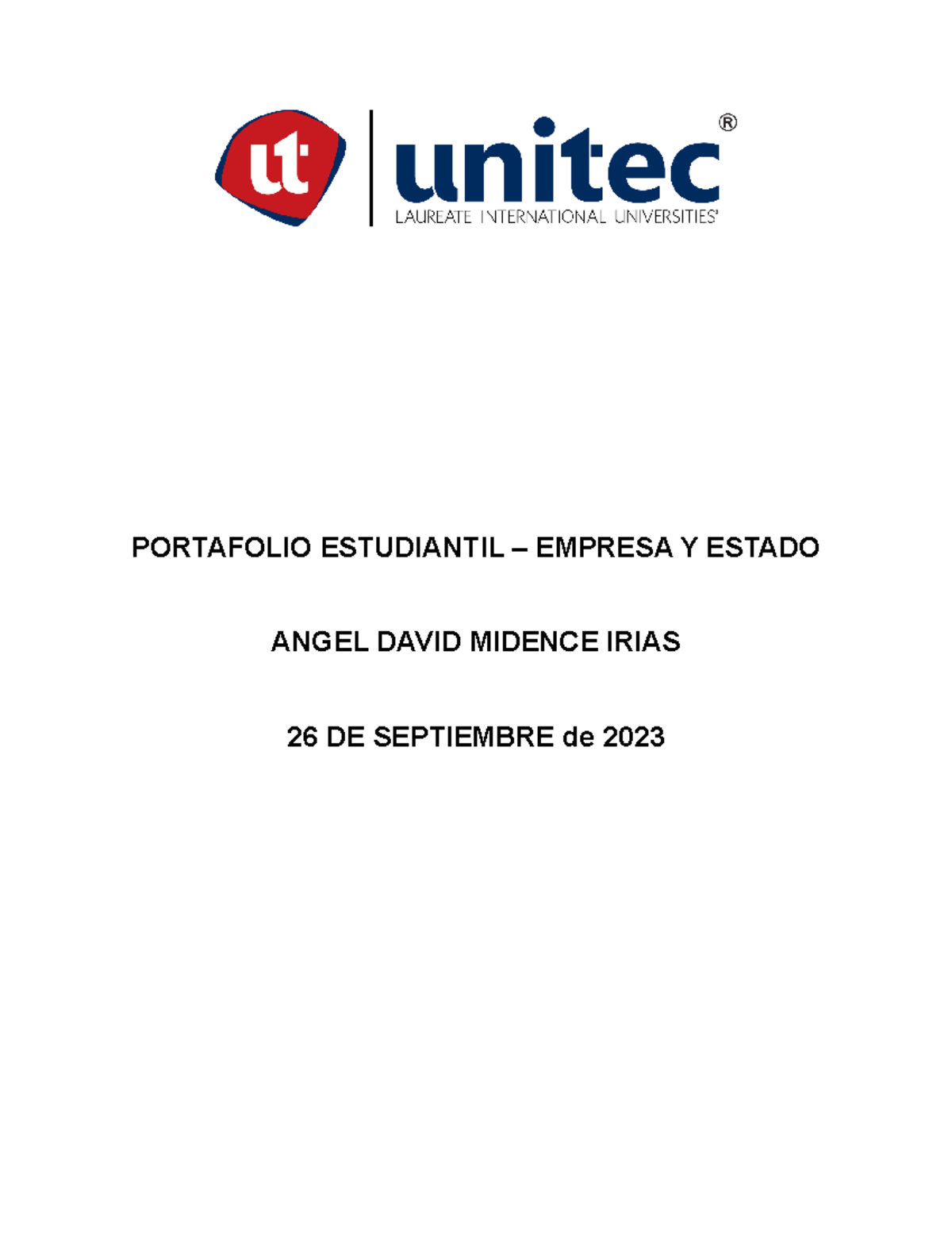 Portafolio Estudiantil - Angel David Midence Irias - ANGEL DAVID ...