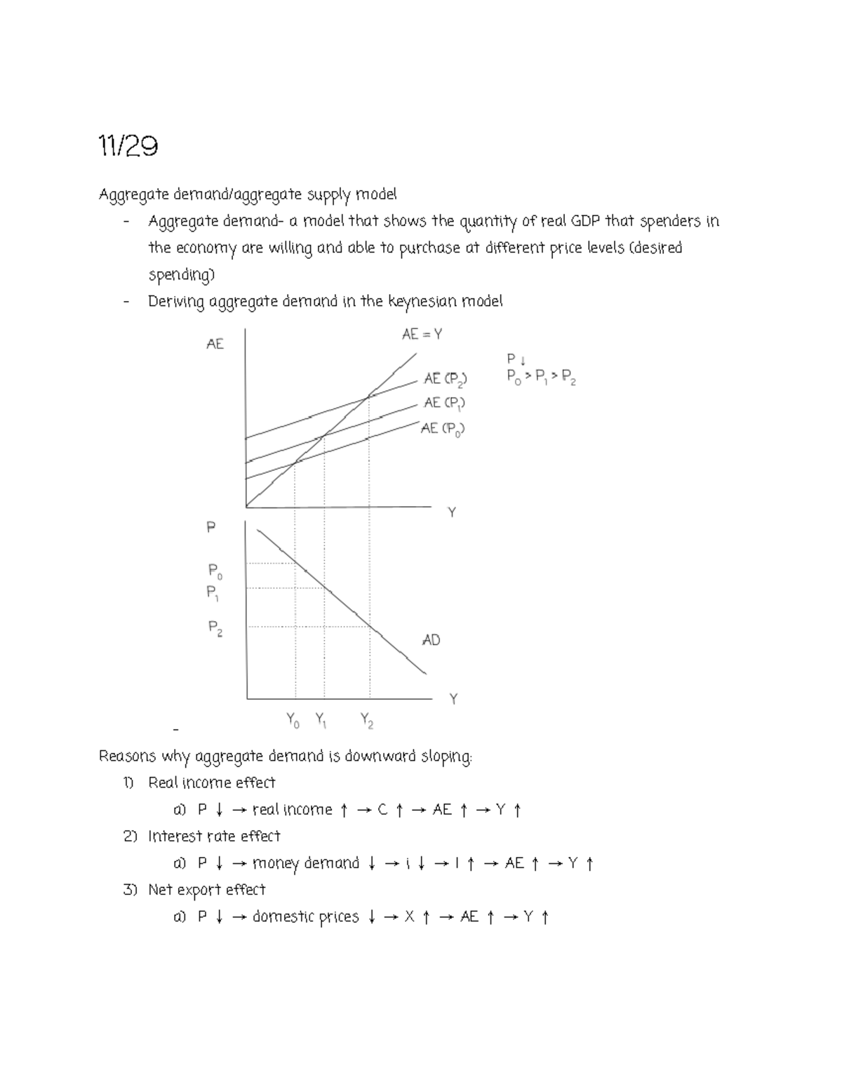 Econ 162 28 - Kenneth Christianson - 11/ Aggregate demand/aggregate ...