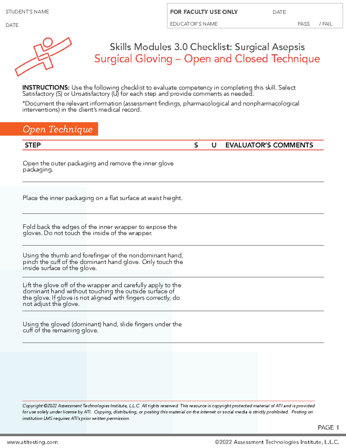 Surgical gloving- open and closed technique - atitesting ©2022 ...