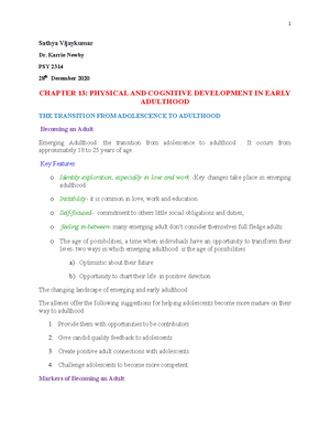 Collin College PSY 2314 Nature vs. Nurture Paper - Running Head: NATURE ...