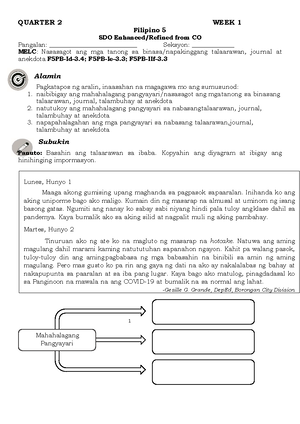 Learning Packet week 4&5 - Paragon Place, 17 Commonwealth Ave, Quezon ...