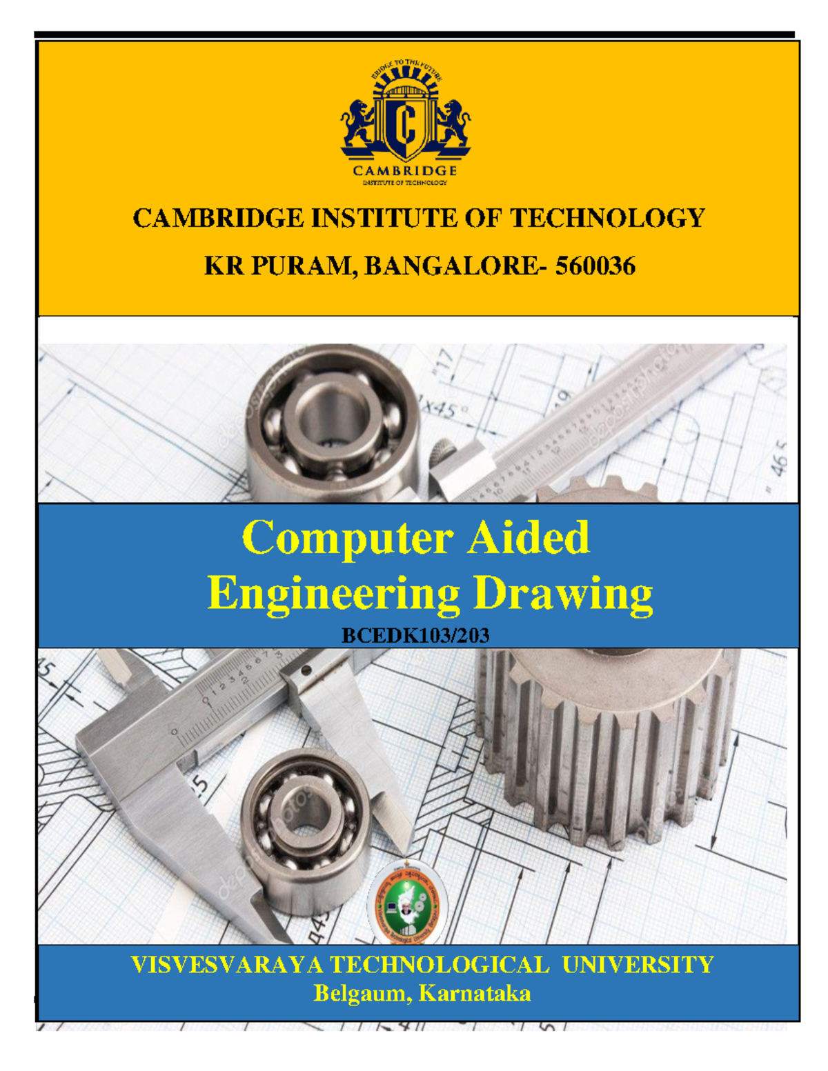 CAED Final Notes 16 03 2023 - CAMBRIDGE INSTITUTE OF TECHNOLOGY KR ...