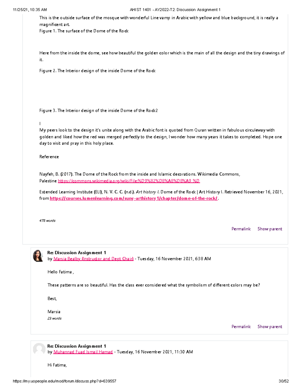 13 AHIST 1401 - AY2022-T2 Discussion Assignment 1 - uopeople/mod/forum/discuss.php?d=639557 30 ...