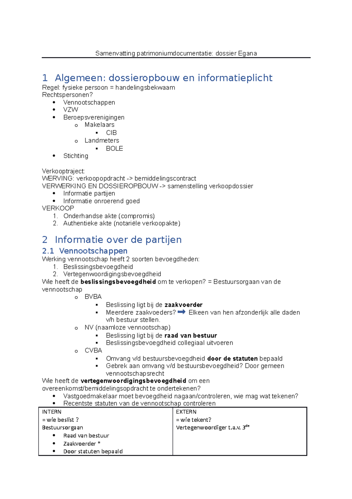 Patrimoniumdocumentatie dossier - Onderhandse akte (compromis) 2 ...