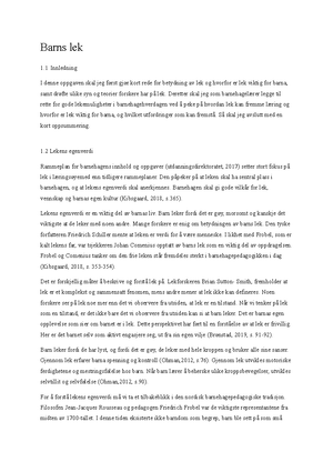 Observasjon av barns motorikk - Observasjon av barns motorikk LØPENDE ...