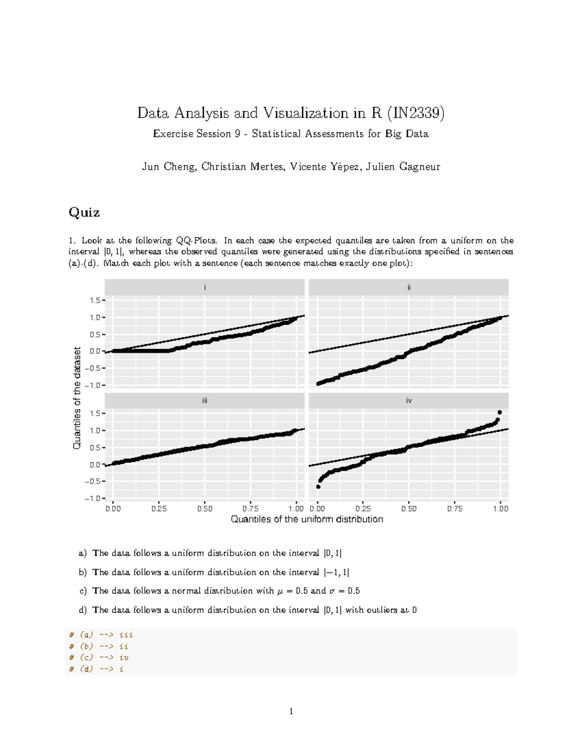 Data Analysis and Visualization in R - Exercise 09 - Questions and ...