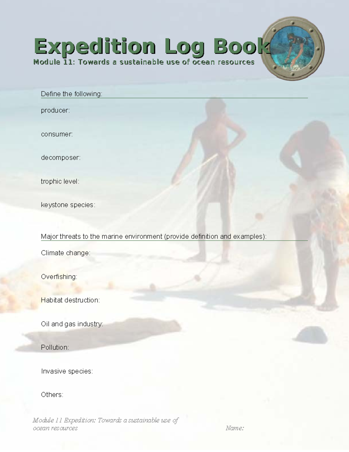 Log Book 11 - practice - Expedition Log BookExpedition Log Book Module ...