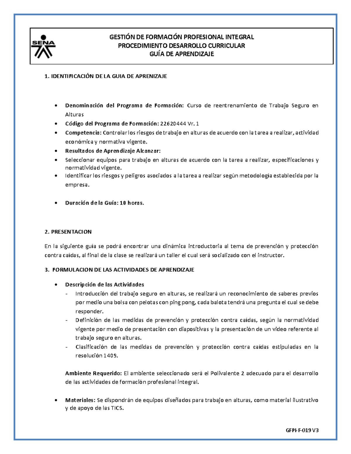 440161944 GFPI F 019 Formato Guia de Aprendizaje Reentrenamiento - GESTI”N DE FORMACI”N ...