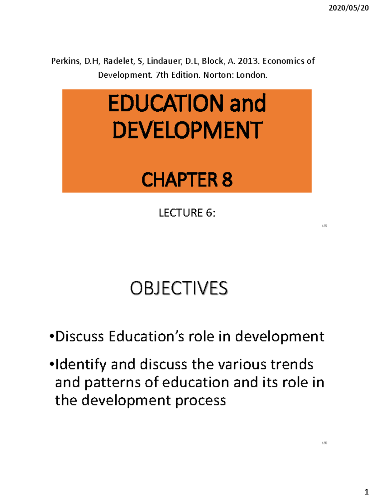 Ch8 Education and Development - Warning: TT: undefined function: 32 Warning: TT: undefined ...