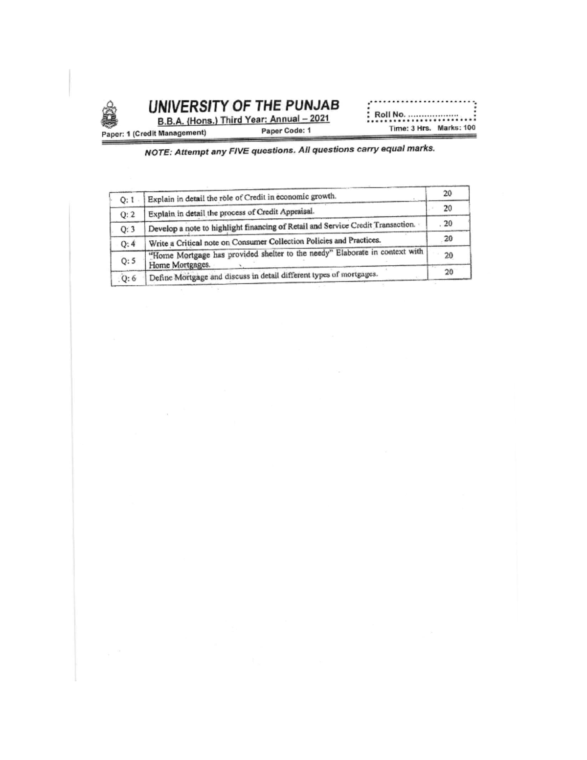 2021 PP Third Annual PAST Papers - Financial Management - Studocu