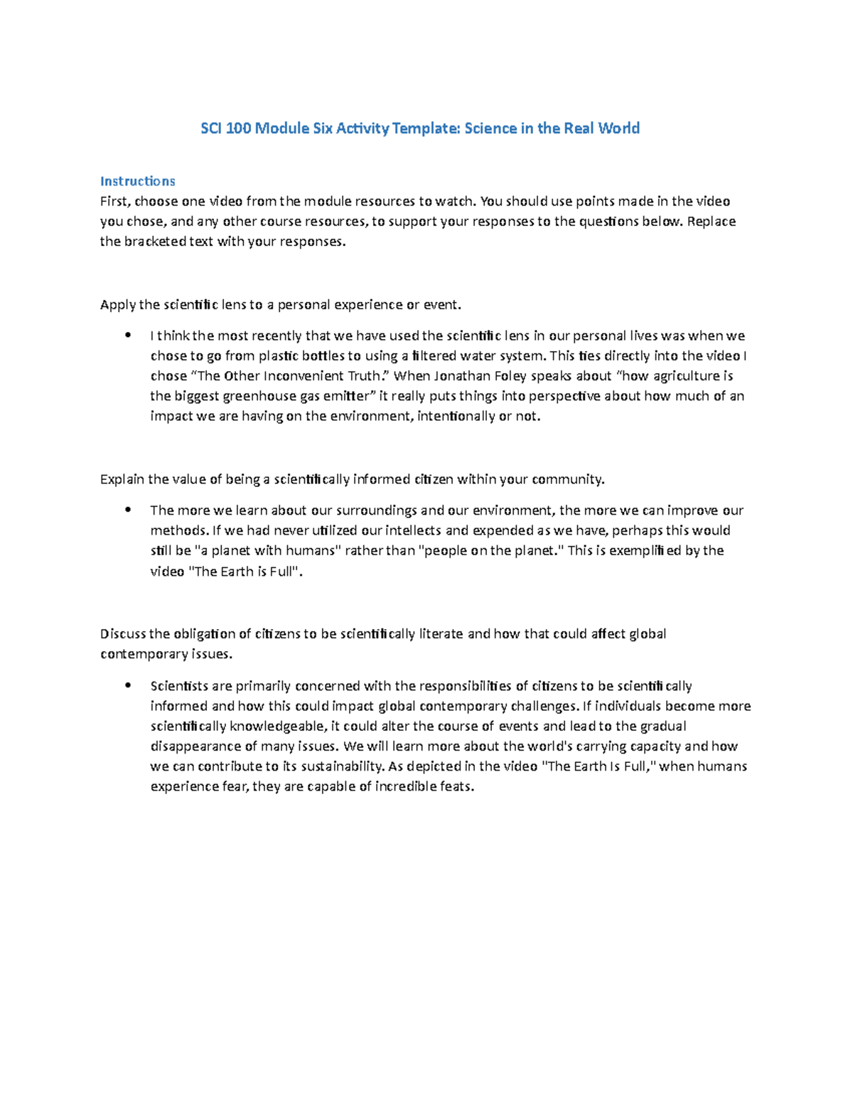 6-1 activity natural science - SCI 100 Module Six Activity Template ...