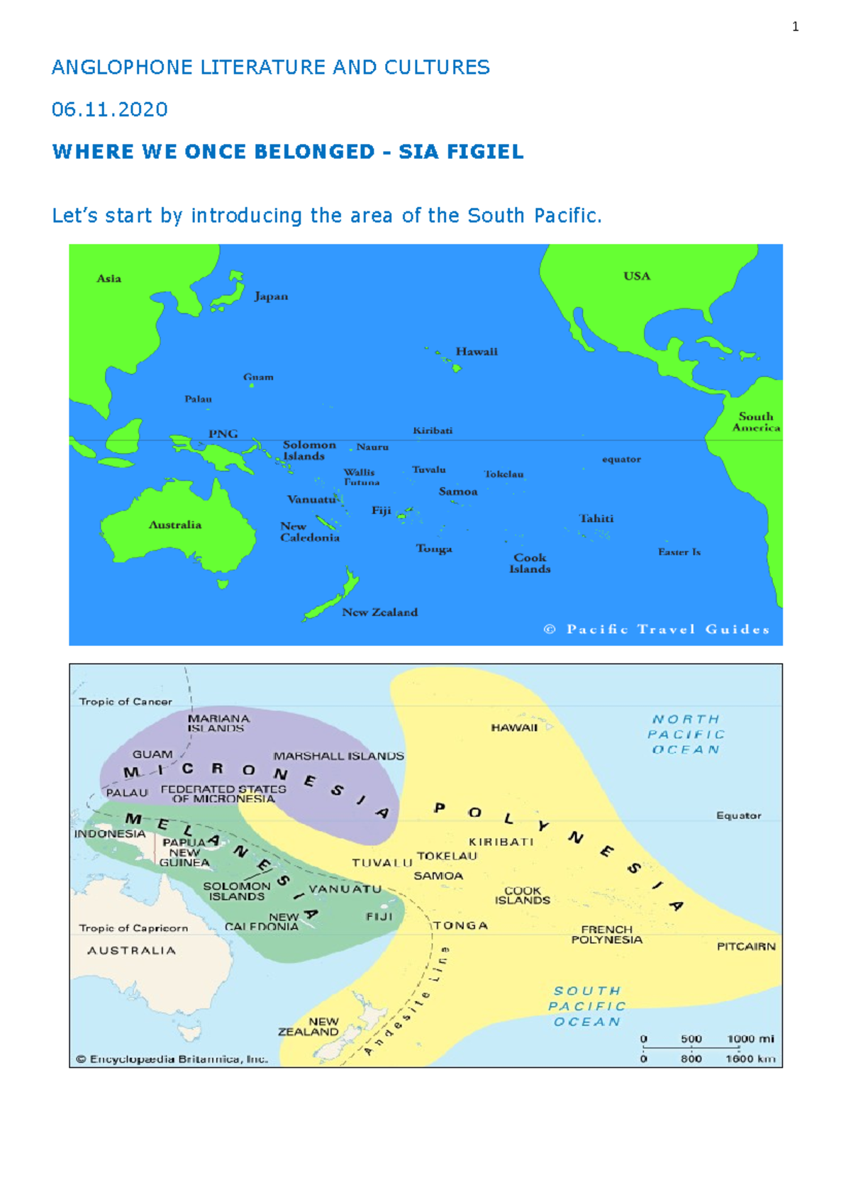 06 - Anglophone literatures and cultures 2020/2021 Lezione 1 ...