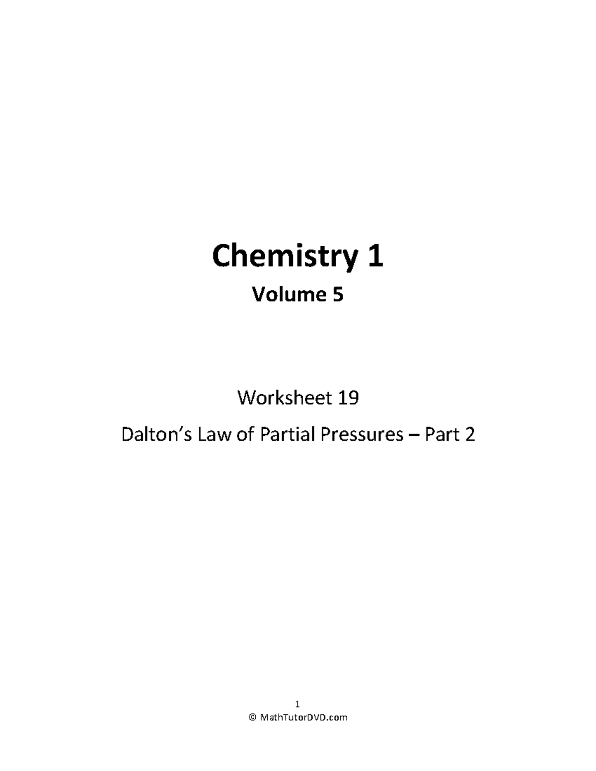 Chemistry+Tutor+ +Vol+5+ +Worksheet+19+ +Dalton's+Law+of+Partial ...