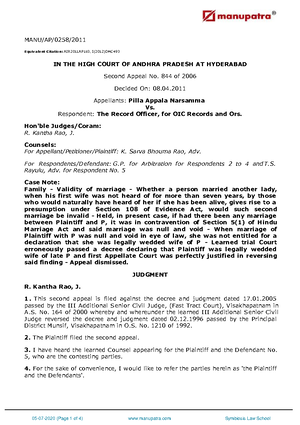 Respondent Draft 1 - Moot court memorial for family law - ROYAL GLOBAL UNIVERSITY, GUWAHATI 1 ST ...