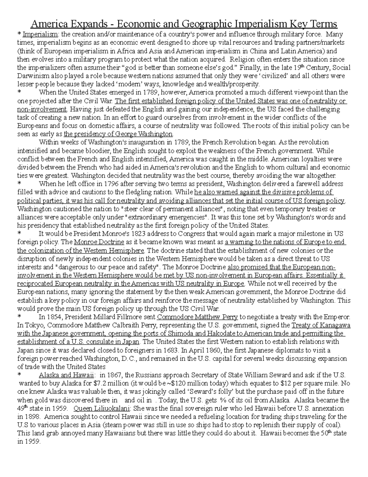 2017 18 US Expansion and Imperialism - America Expands - Economic and ...