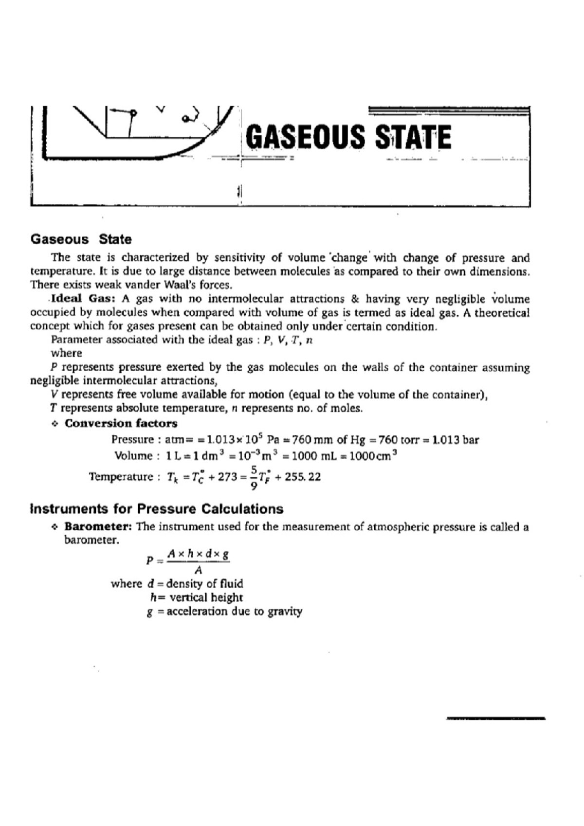 Gaseous state Chemistry - Physical Chemistry - Studocu